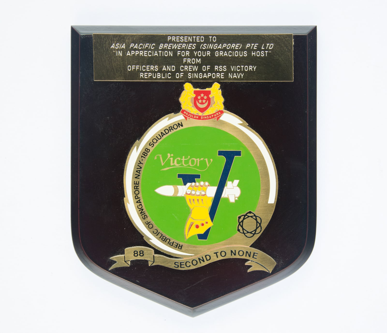 Republic Of Singapore Navy 188 Squadron Plaque APB Stories Republic Of Singapore Navy 188 Squadron Plaque APB Stories